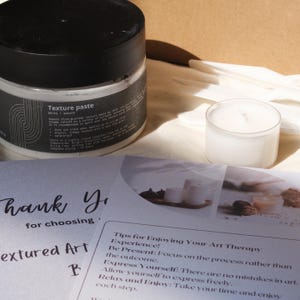 DIY Textured Art Canvas Set Christmas Gift Art Project, Plaster Art ...