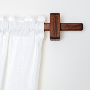 Curtain Rod, Extra Long Curtain Rod, Wooden Drapery Pole, Curtain Rod ...