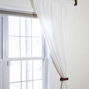 Curtain Rod, Extra Long Curtain Rod, Wooden Drapery Pole, Curtain Rod ...
