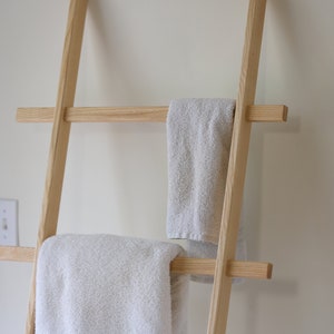 Solid Oak Clothes Ladderblanket Laddersolid Hardwood Blankettowel ...