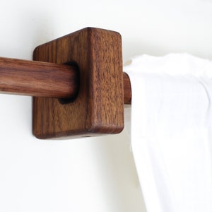 Curtain Rod, Extra Long Curtain Rod, Wooden Drapery Pole, Curtain Rod ...