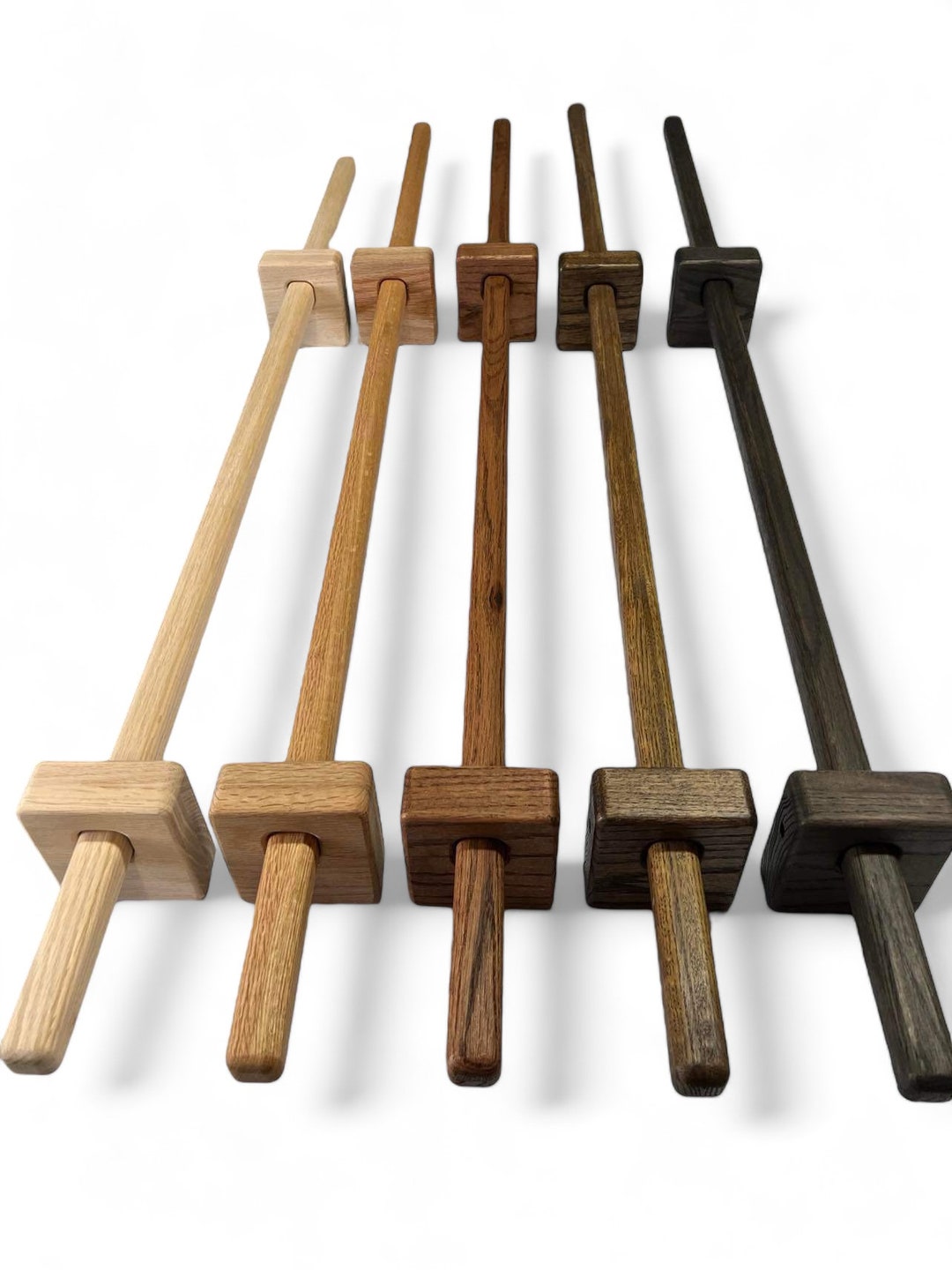 Wooden Curtain Rod, Wood Curtain Rod for Windows, Curtain Rod Set ...