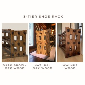 3 Tiers Shoe Rack, Shoe Shelf, Shoe Storage Solution, Rustic Shoe ...
