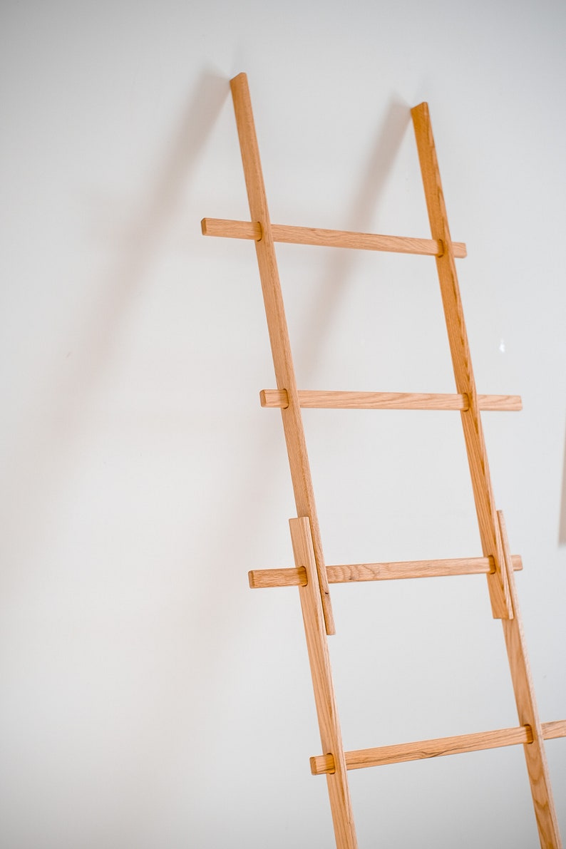 Solid Oak Clothes Ladderblanket Laddersolid Hardwood - Etsy