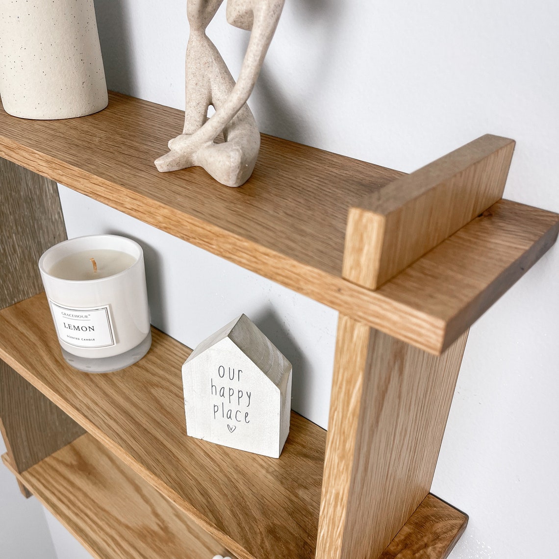 Japandi Style Shelf Hand Made Shelf Wall Japandi Shelves - Etsy