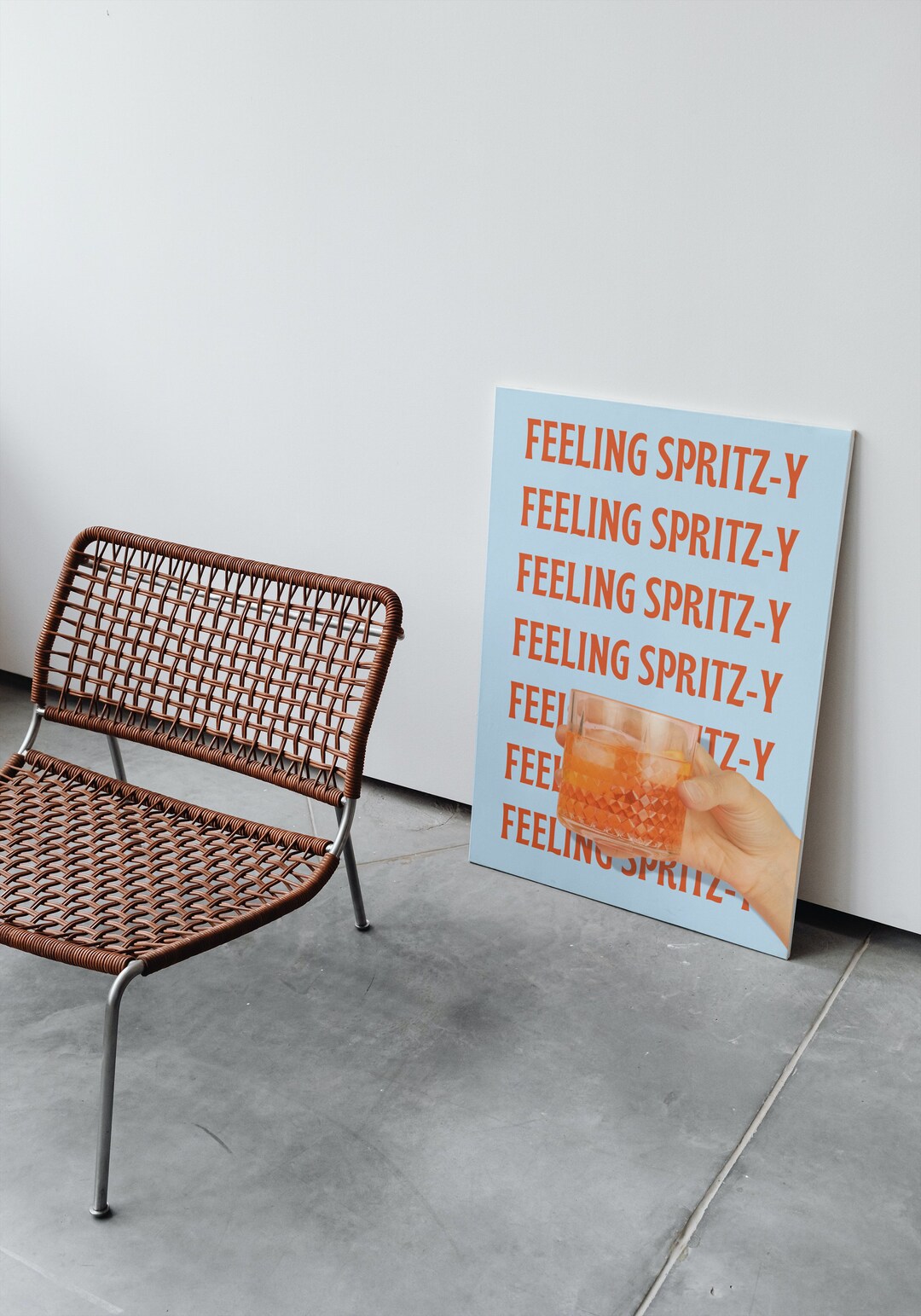Aperol Spritz Feeling Spritzy Cocktail Print Cocktails Wall - Etsy