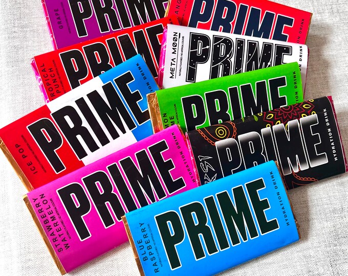 Prime Chocolate Bar Wrapper KSI Edition Hydration Drinks, Party Sweets ...