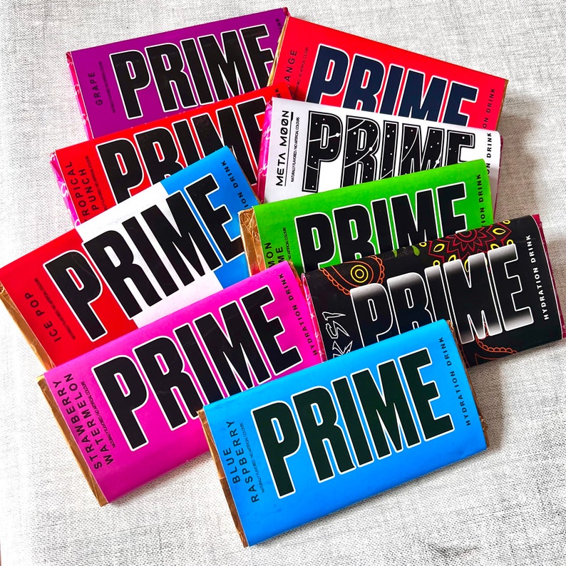 Prime Chocolate Bar Wrapper KSI Edition Hydration Drinks, Party Sweets ...
