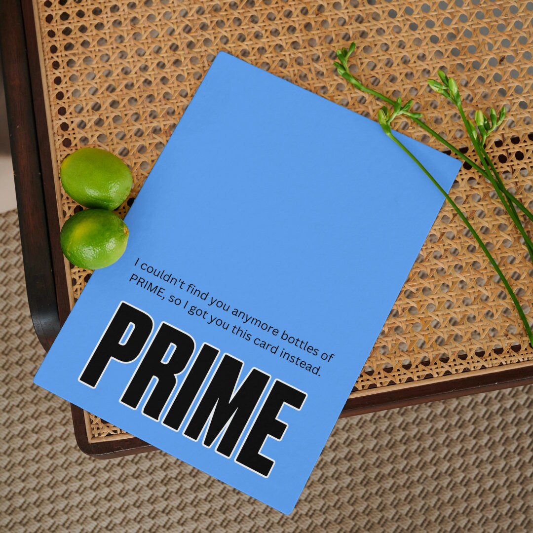 Custom Birthday Card, PRIME Hydration Theme, Perfect for Son, Daughter ...
