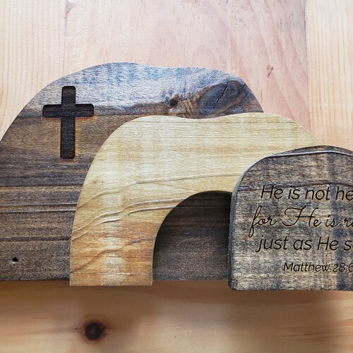 Empty Tomb of Jesus Wood Carving - Etsy