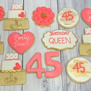 40th Birthday Cookies - Etsy