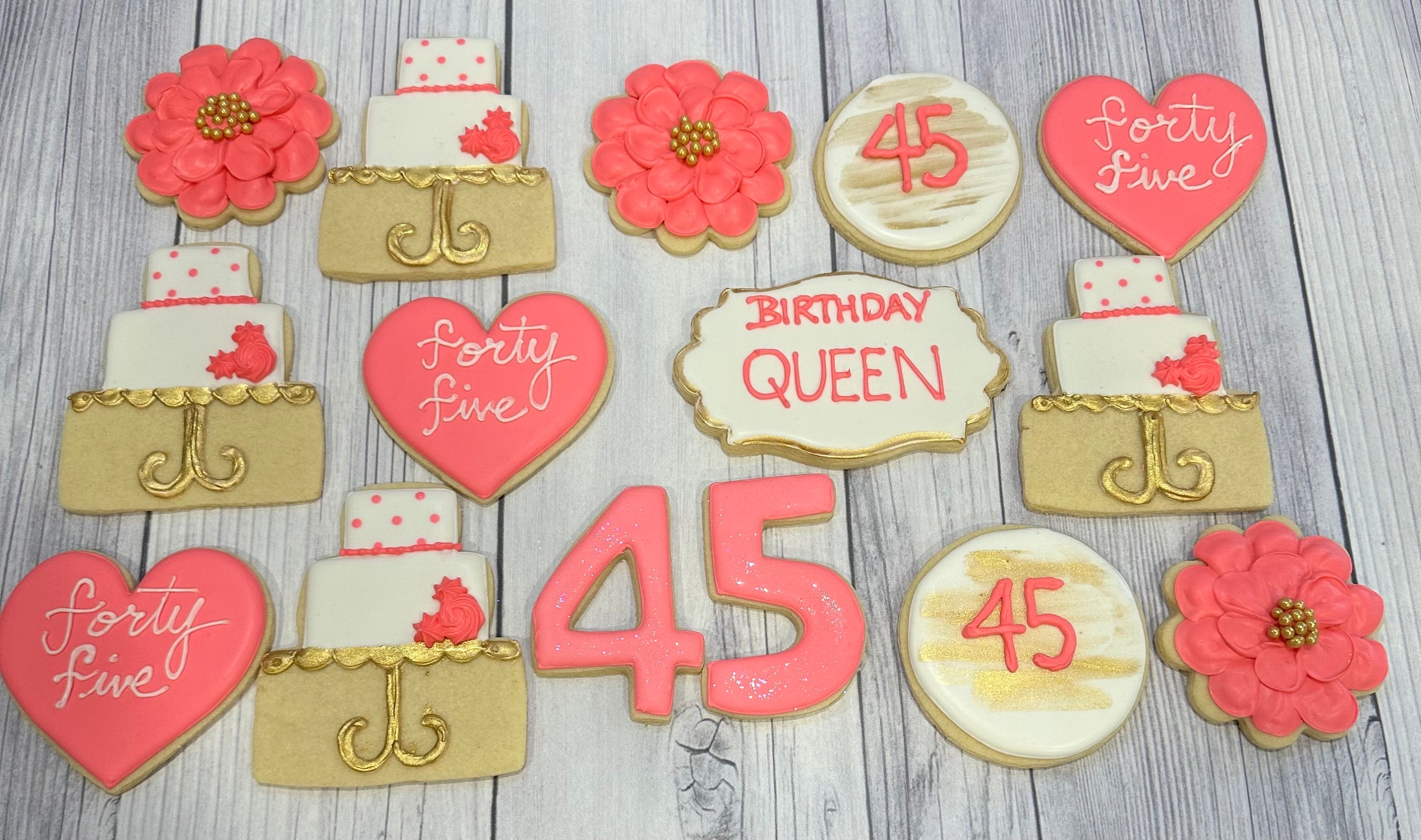 40th Birthday Cookies - Etsy
