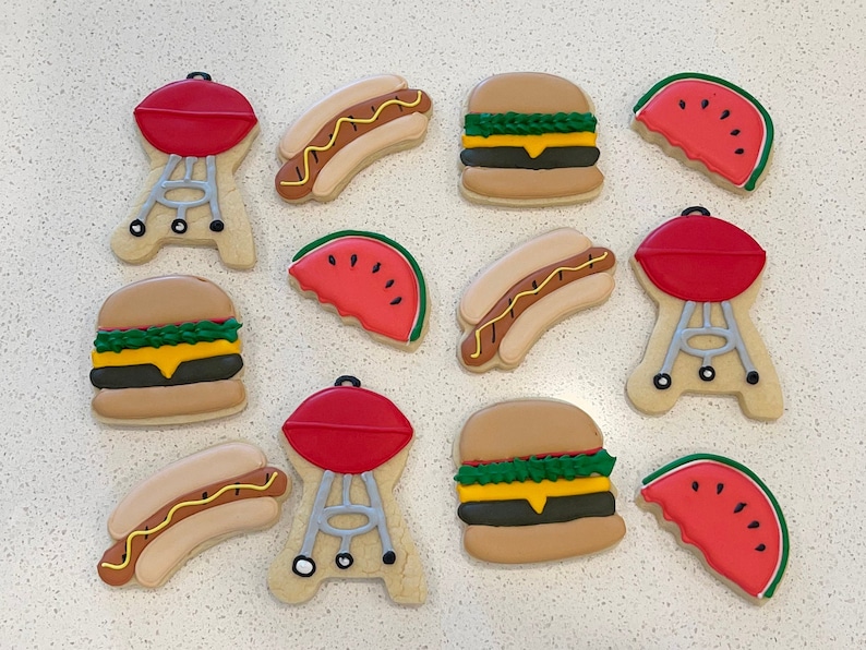 BBQ Themed Sugar Cookies - Etsy