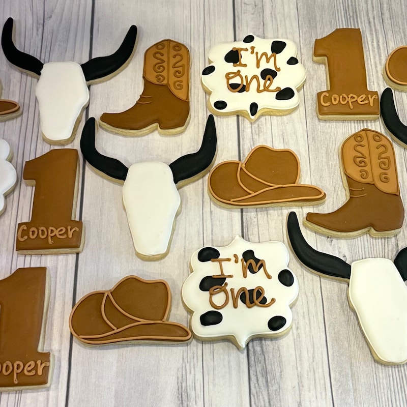 Western Theme Cookies - Etsy