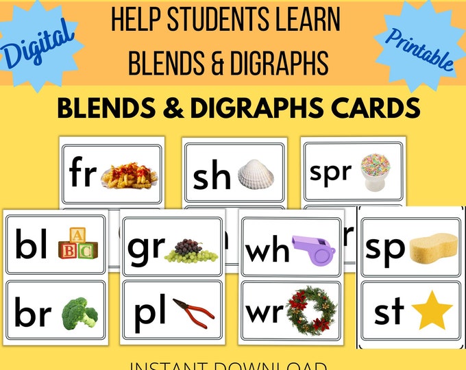27 Consonant Digraph Poster - Etsy Canada
