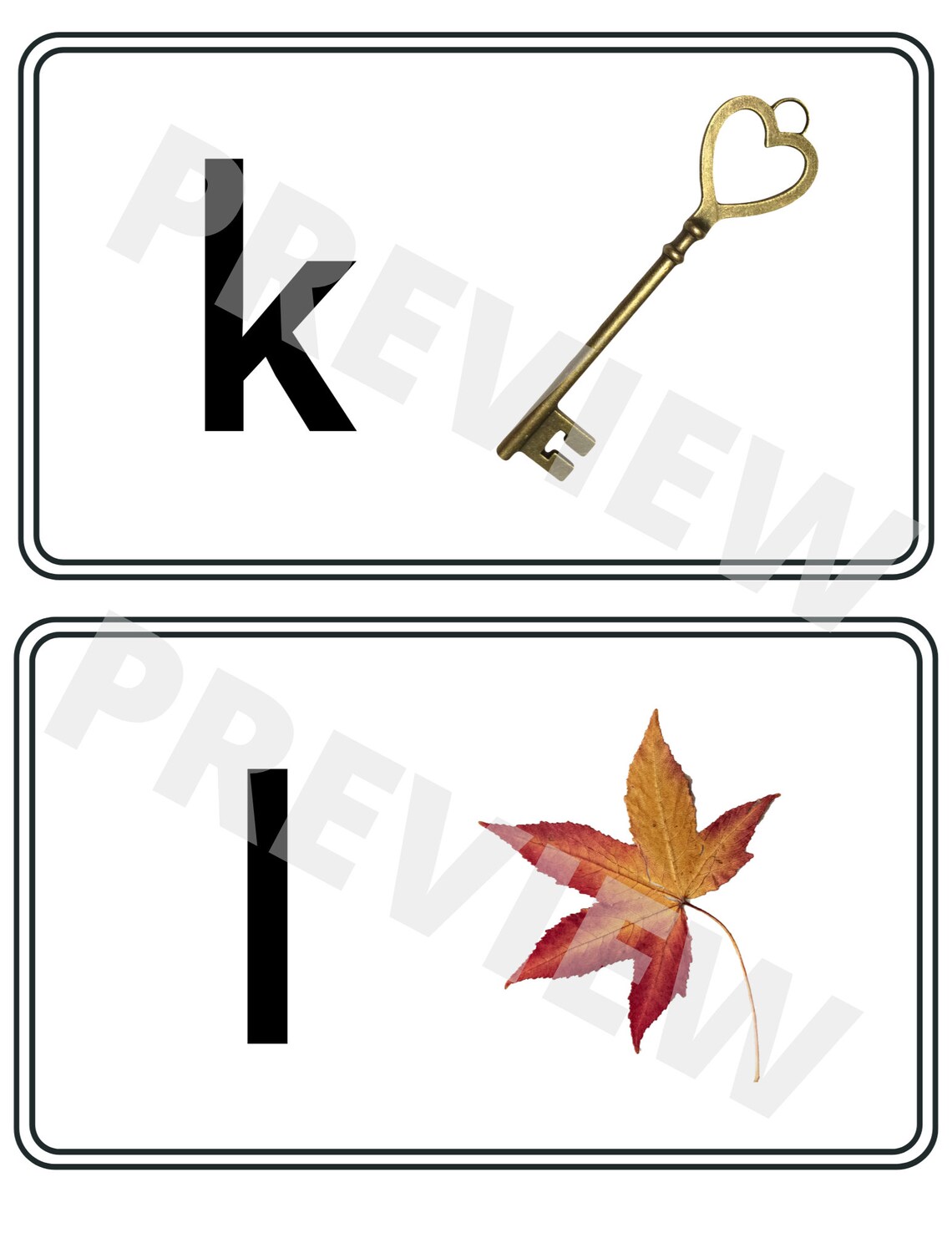 Digital Alphabet/phonics Cards (printable), Alphabet Cards, Phonics ...