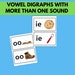 Vowel Digraph Cards, Vowel Digraph Flash Cards, Vowel Pairs, Phonics ...