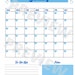 Undated Calendar/planner Blue Hearts, Digital Calendar, Undated ...