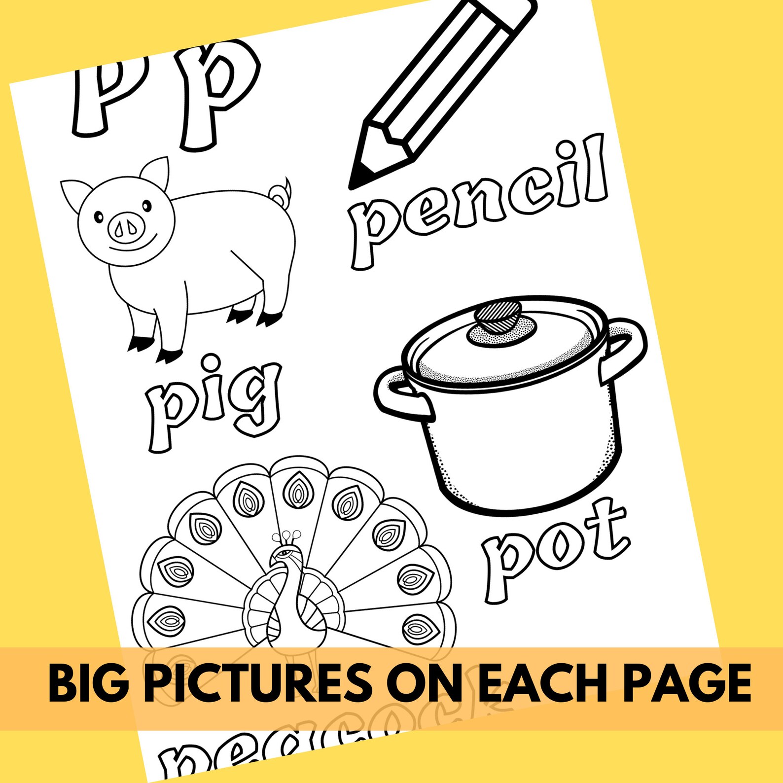 The Alphabet Coloring Book, Printable Alphabet Coloring Book, ABC ...