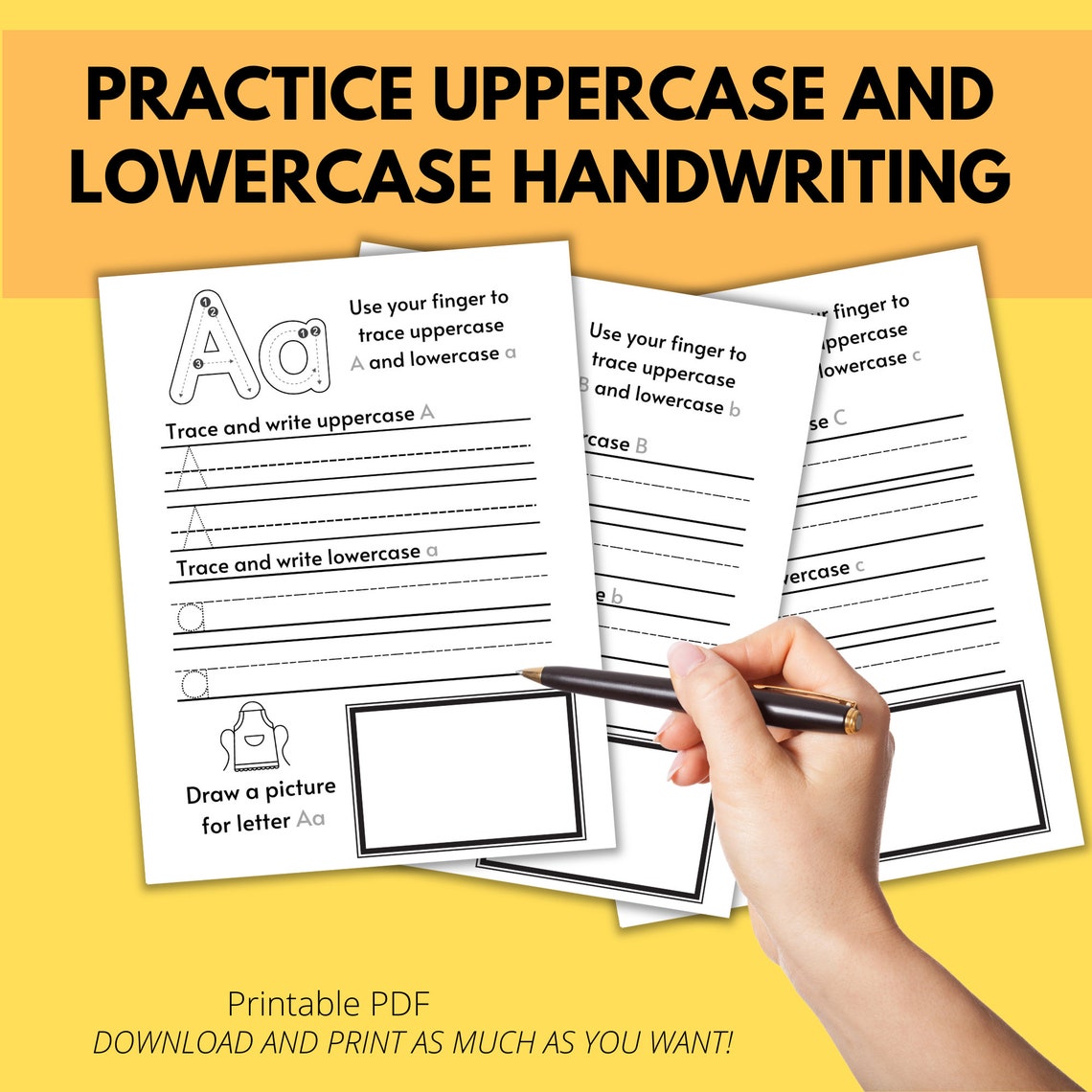 Alphabet Worksheets ABC Worksheets Alphabet Activities ABC - Etsy