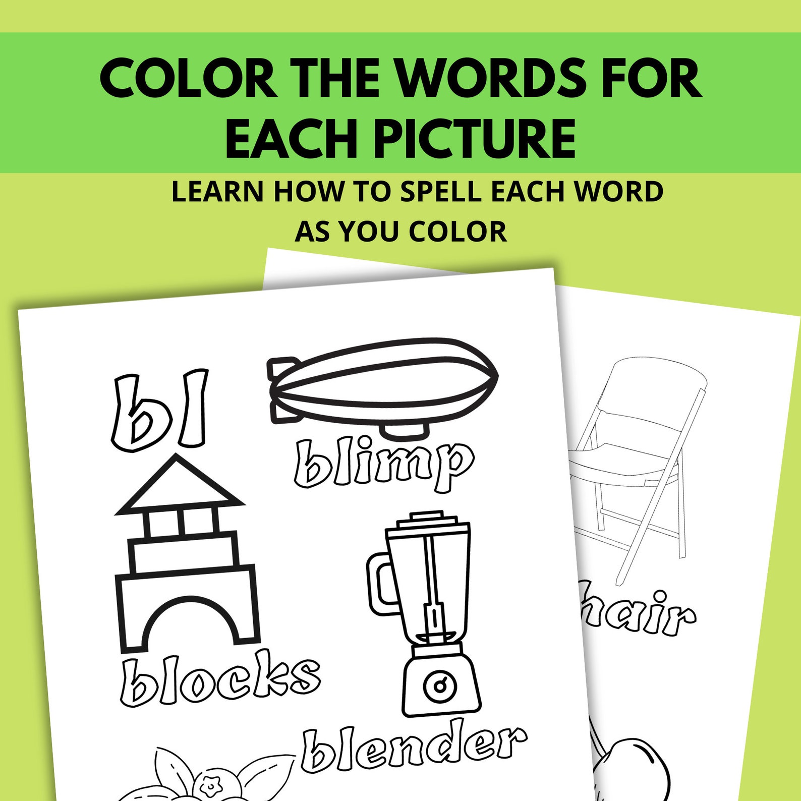 Blends and Digraphs Coloring Book,blends and Digraphs Coloring Pages ...