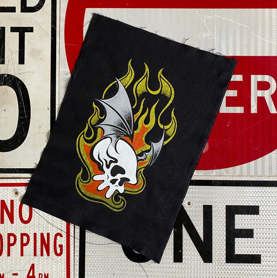 Skully Tank Back Patch - Etsy