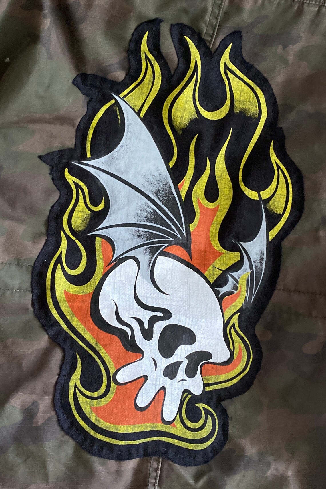 Skully Tank Back Patch - Etsy