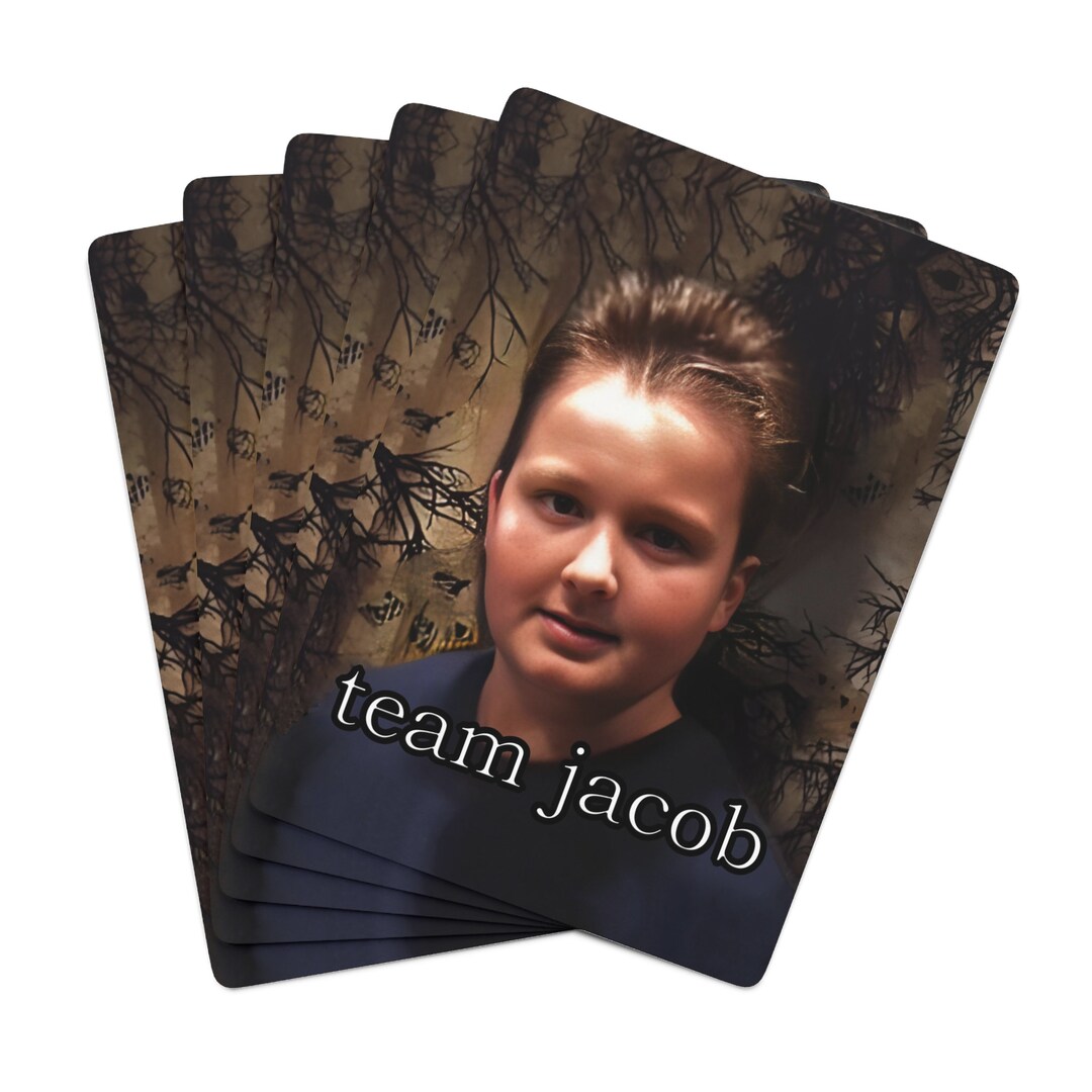 Team Jacob Playing Cards • Twilight Merch • Jacob Black • Twilight Saga ...