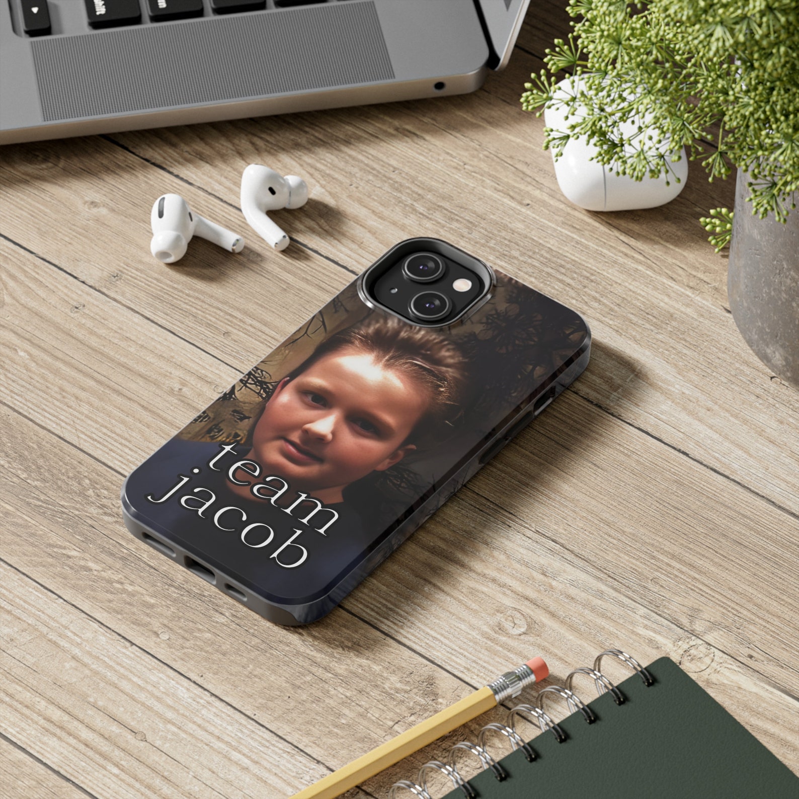 Team Jacob - Twilight Merch - Jacob Black - Meme iPhone Case - Tough ...