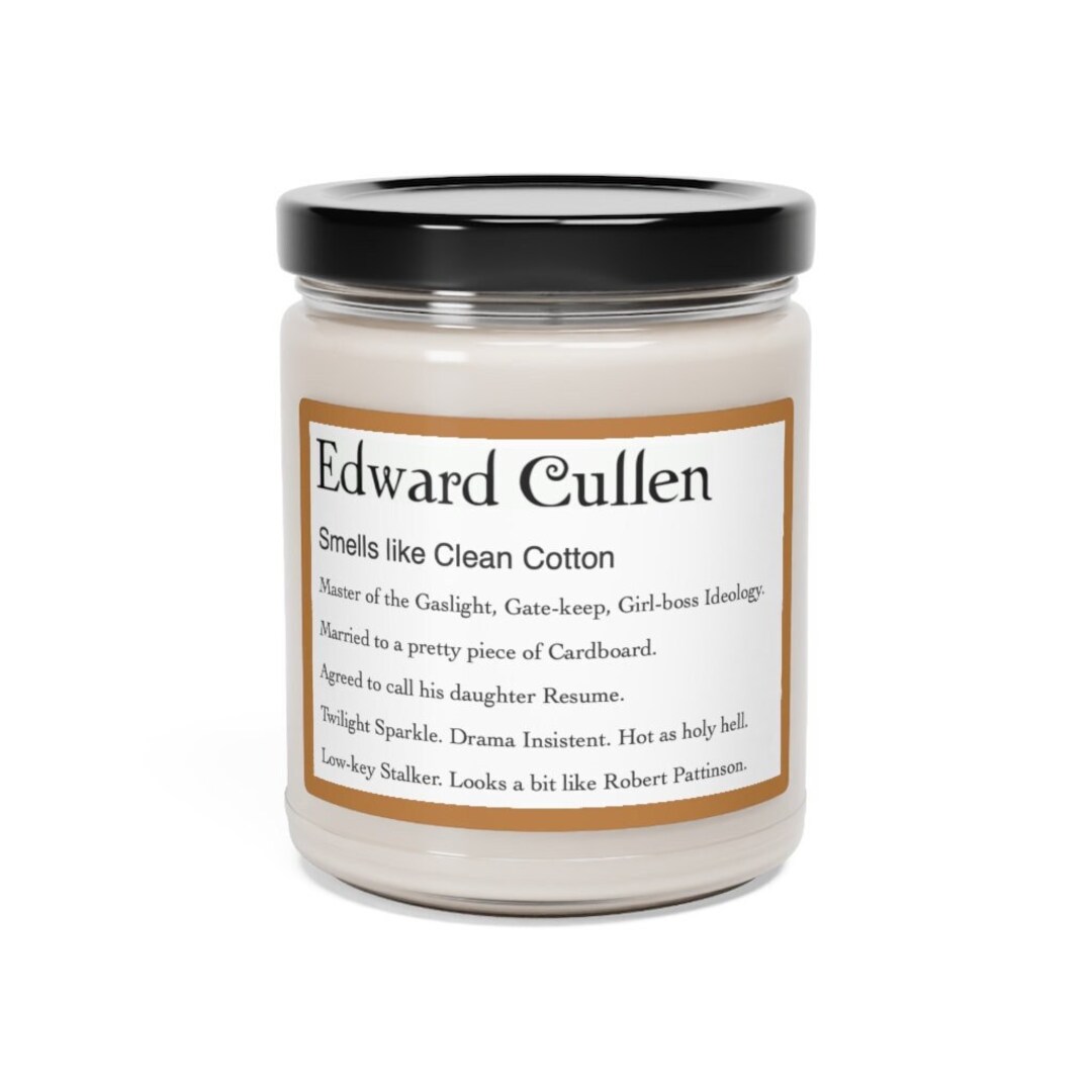 Edward Cullen Scented Candle • Twilight Saga • Robert Pattinson • Soy ...