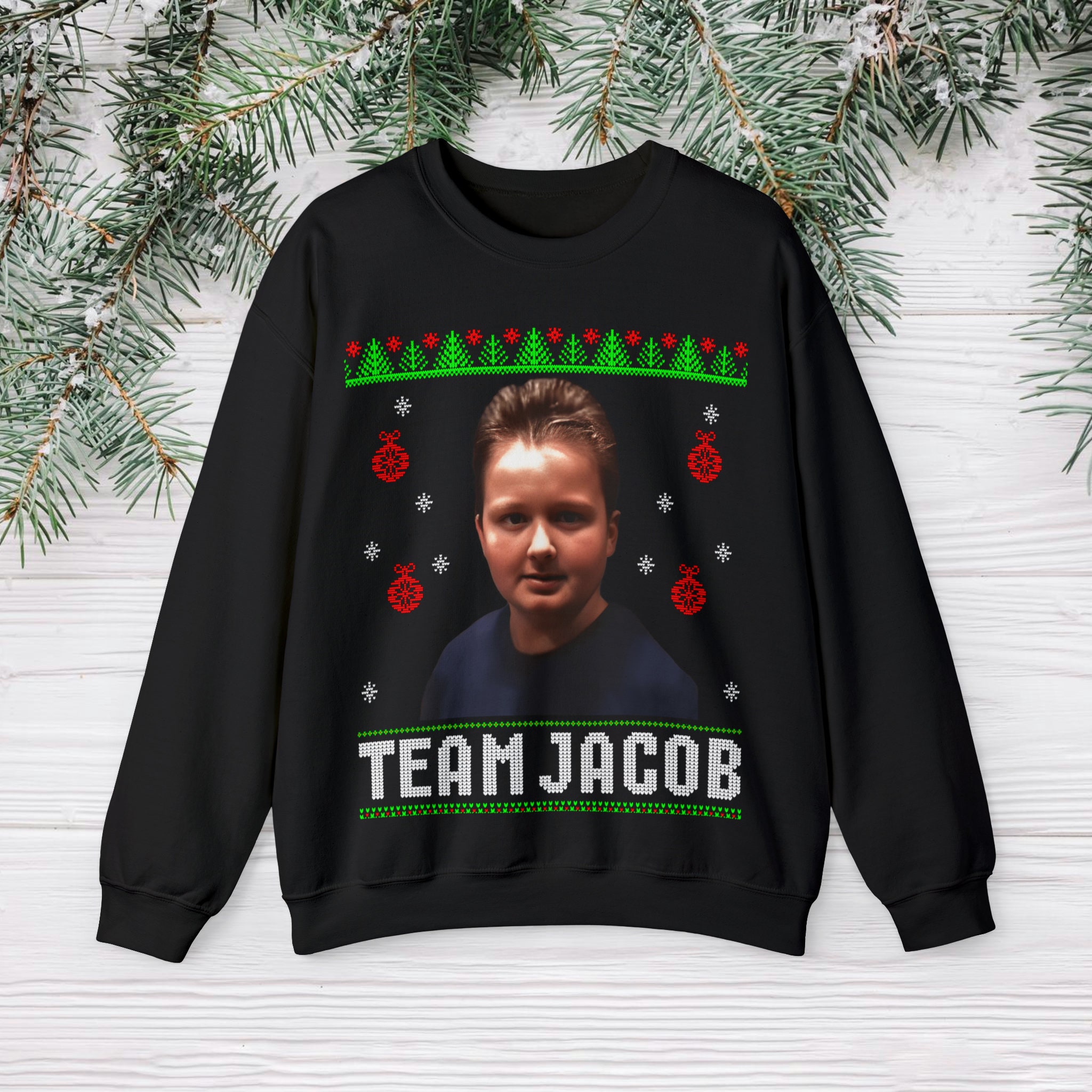 Funny Twilight-inspired Team Jacob Meme Ugly Christmas Sweater for Film ...