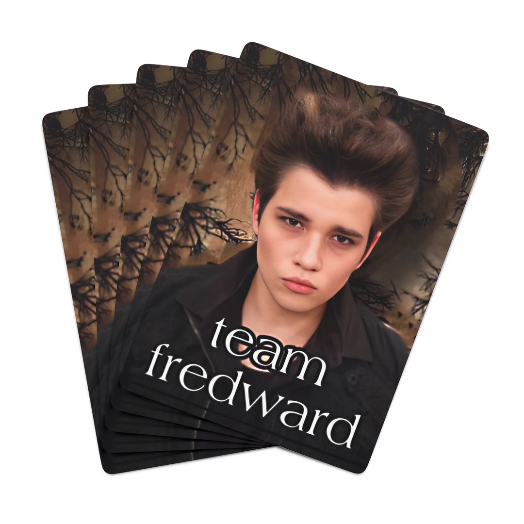 Team Edward Playing Cards • Twilight Merch • Edward Cullen • Team ...