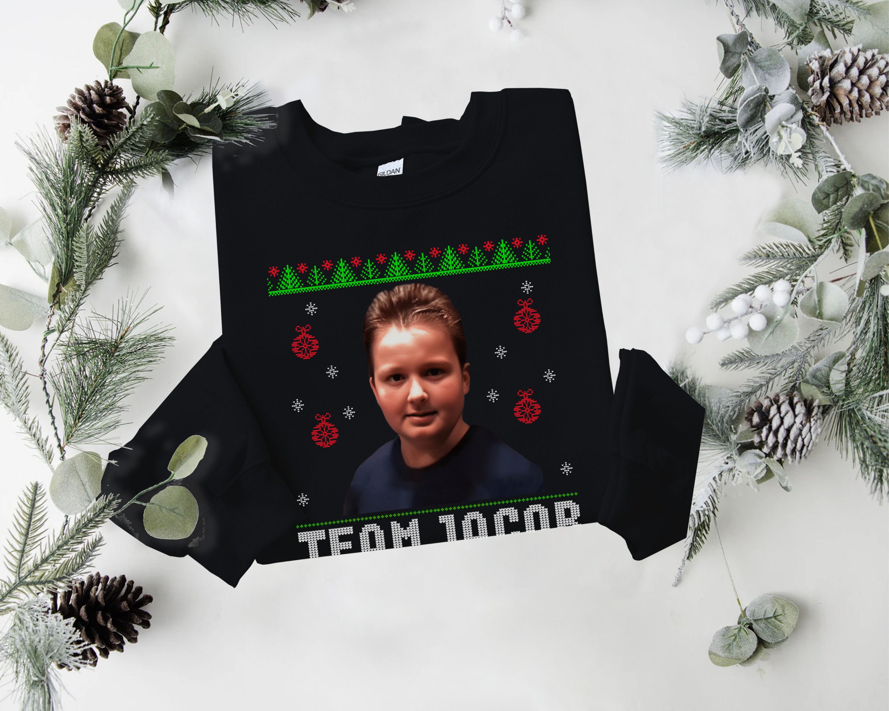Funny Twilight-inspired Team Jacob Meme Ugly Christmas Sweater for Film ...