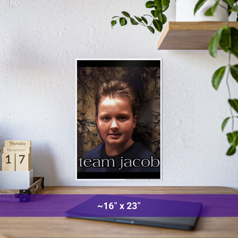 Team Jacob Poster • Twilight Merch • Team Gibby Vs. Team Edward ...