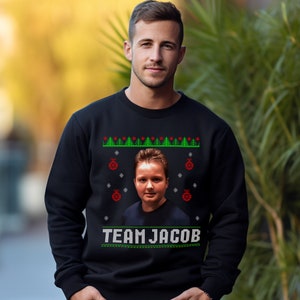Funny Twilight-inspired Team Jacob Meme Ugly Christmas Sweater for Film ...