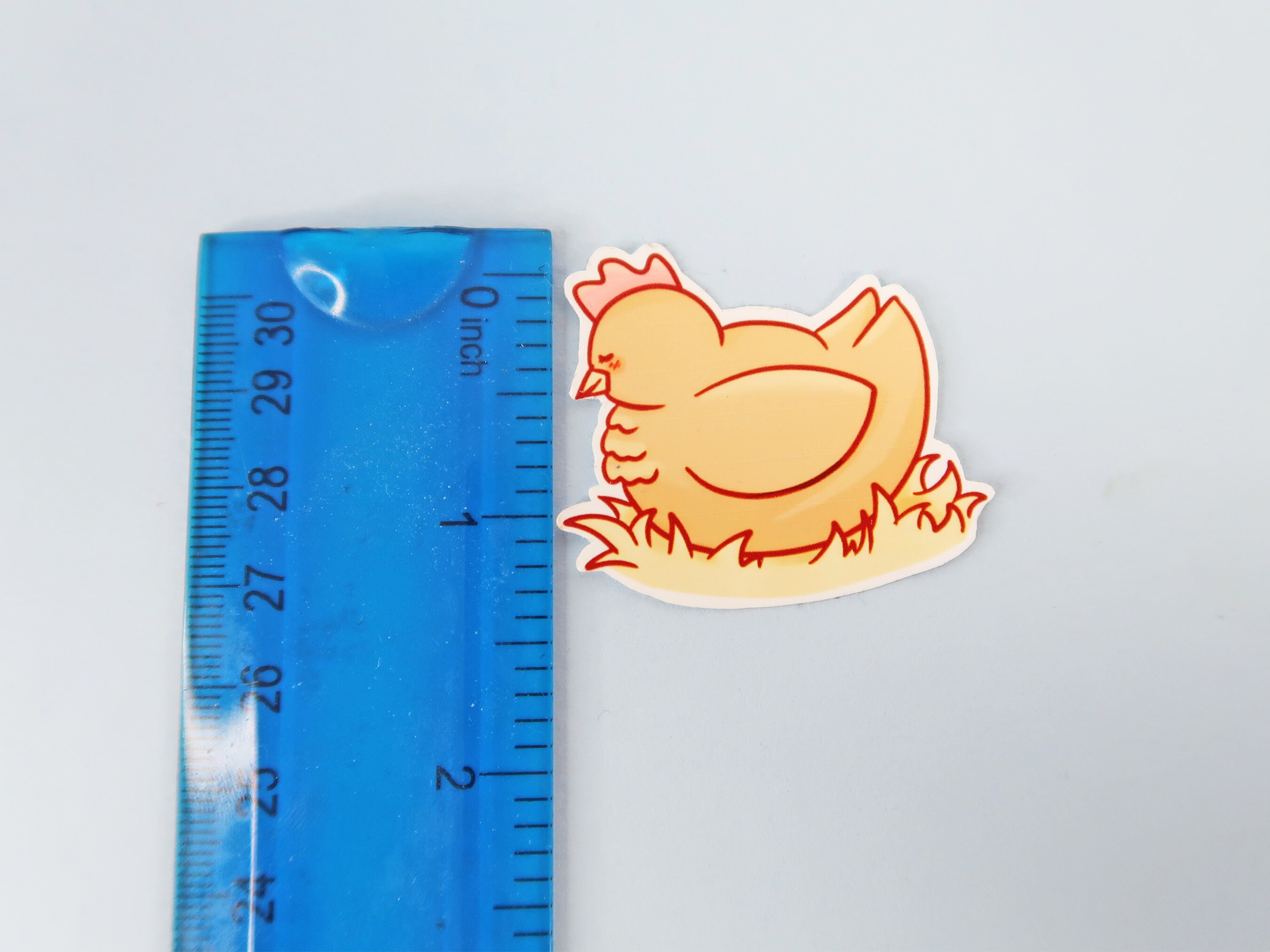 Little Hen Sticker Waterproof Vinyl Glossy Sticker - Etsy