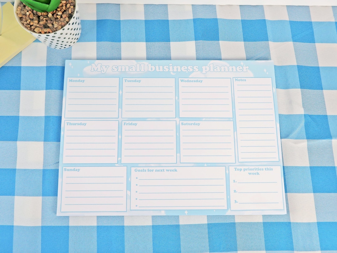 Small Business Notepad ~ 52 Week Planner Pad for Small Business Owners ...