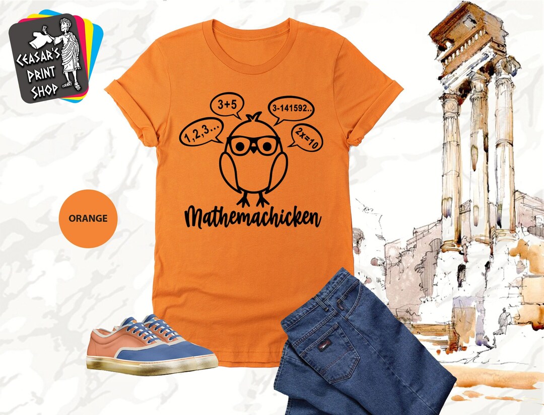 Mathemachicken Shirt, Math Teacher Shirt, Math Gifts, Math Chicken Tee ...