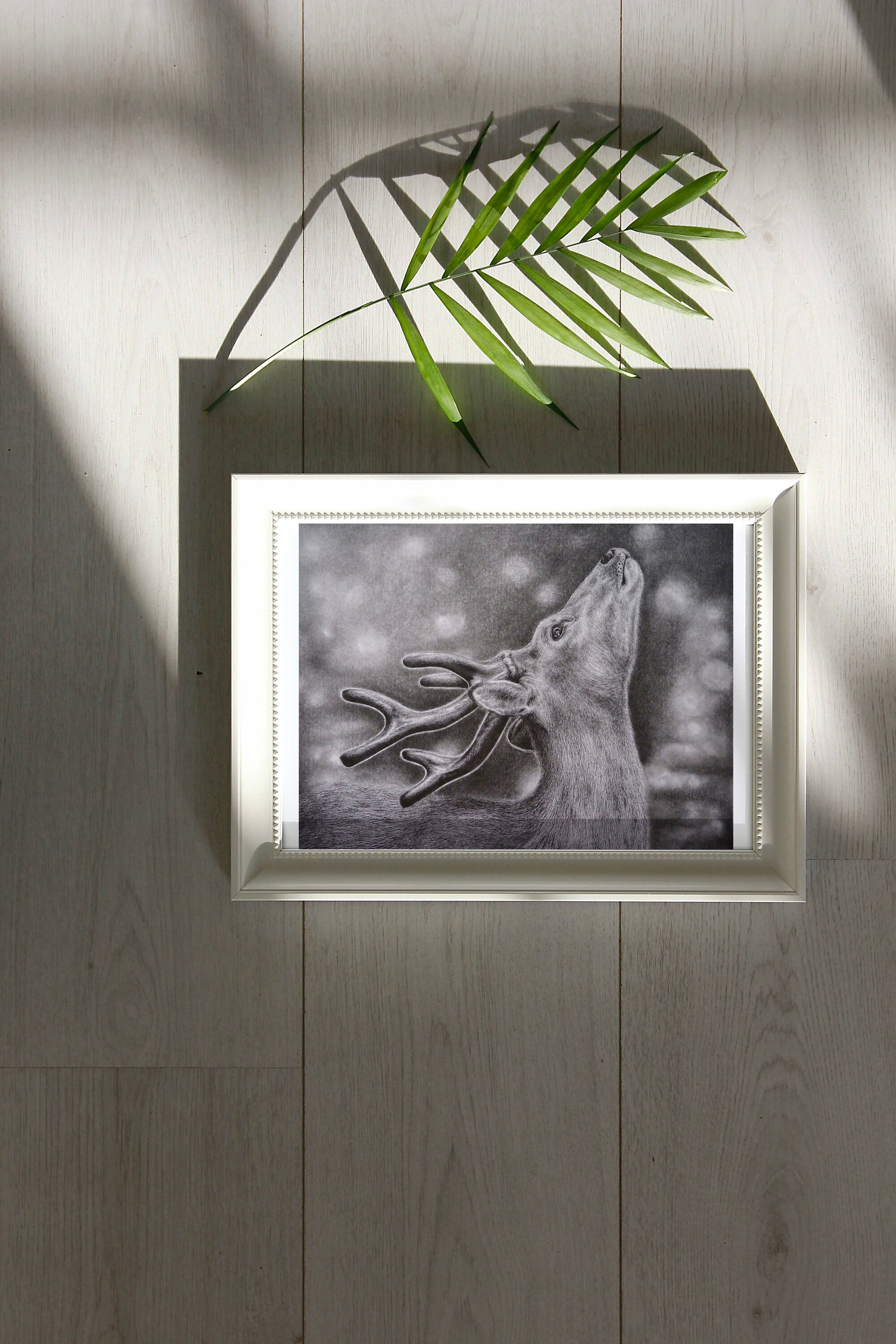 Forest Stag Deer Graphite Pencil Original Drawing Gift - Etsy
