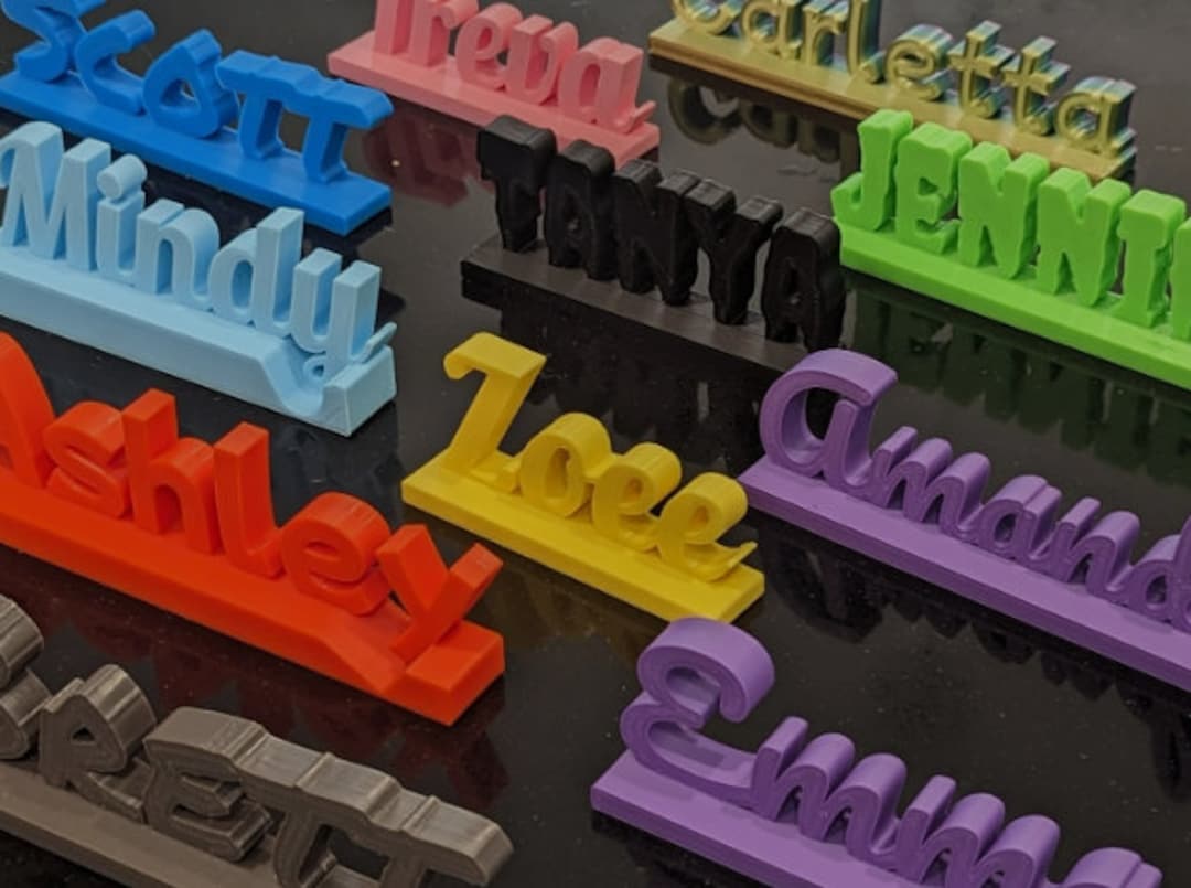 Personalized Name Plate / 3D Printed Name / Custom Name Plates - Etsy