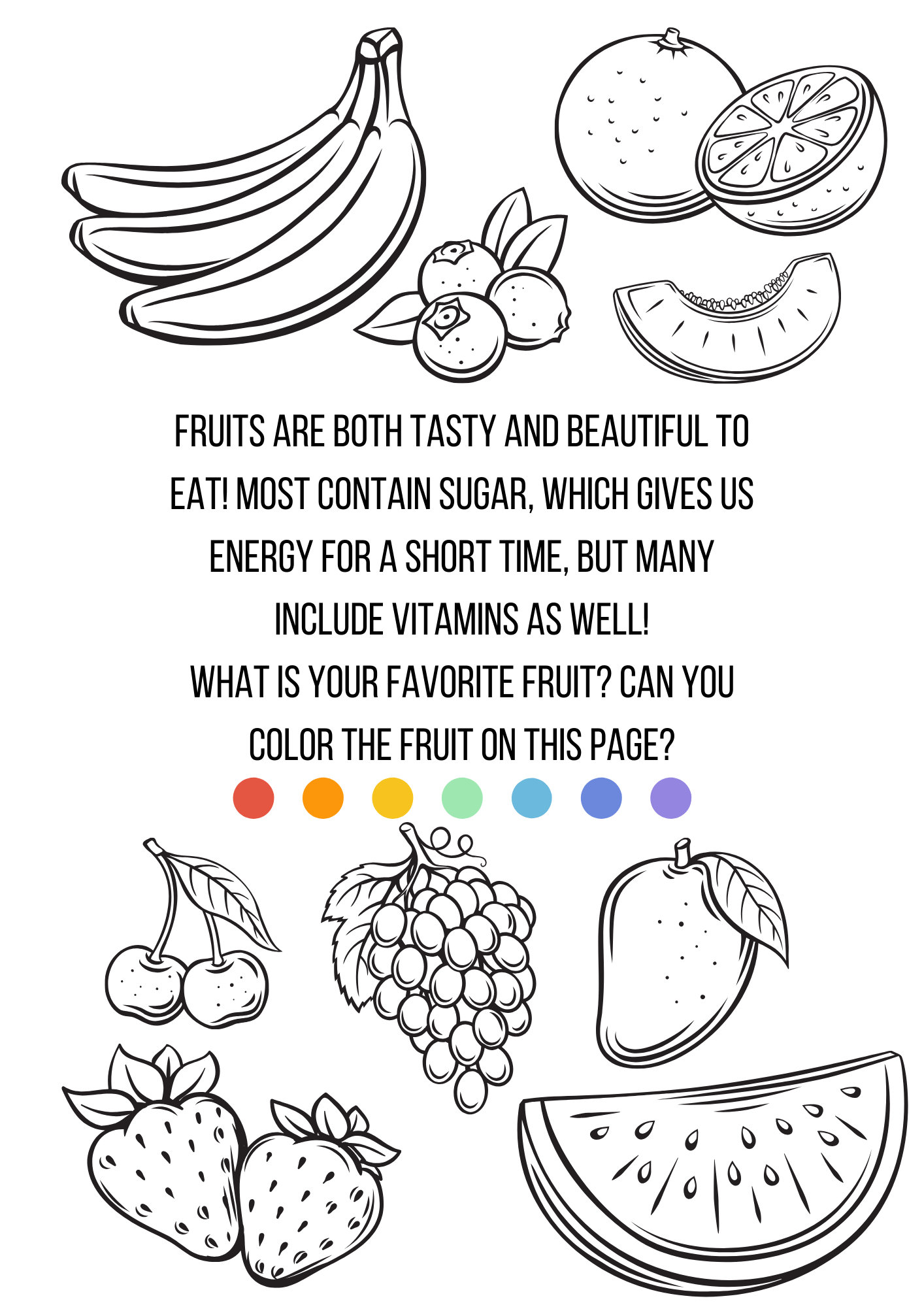 Kids Wellness Activities, Printable Activities for Kids, Kids Healthy ...