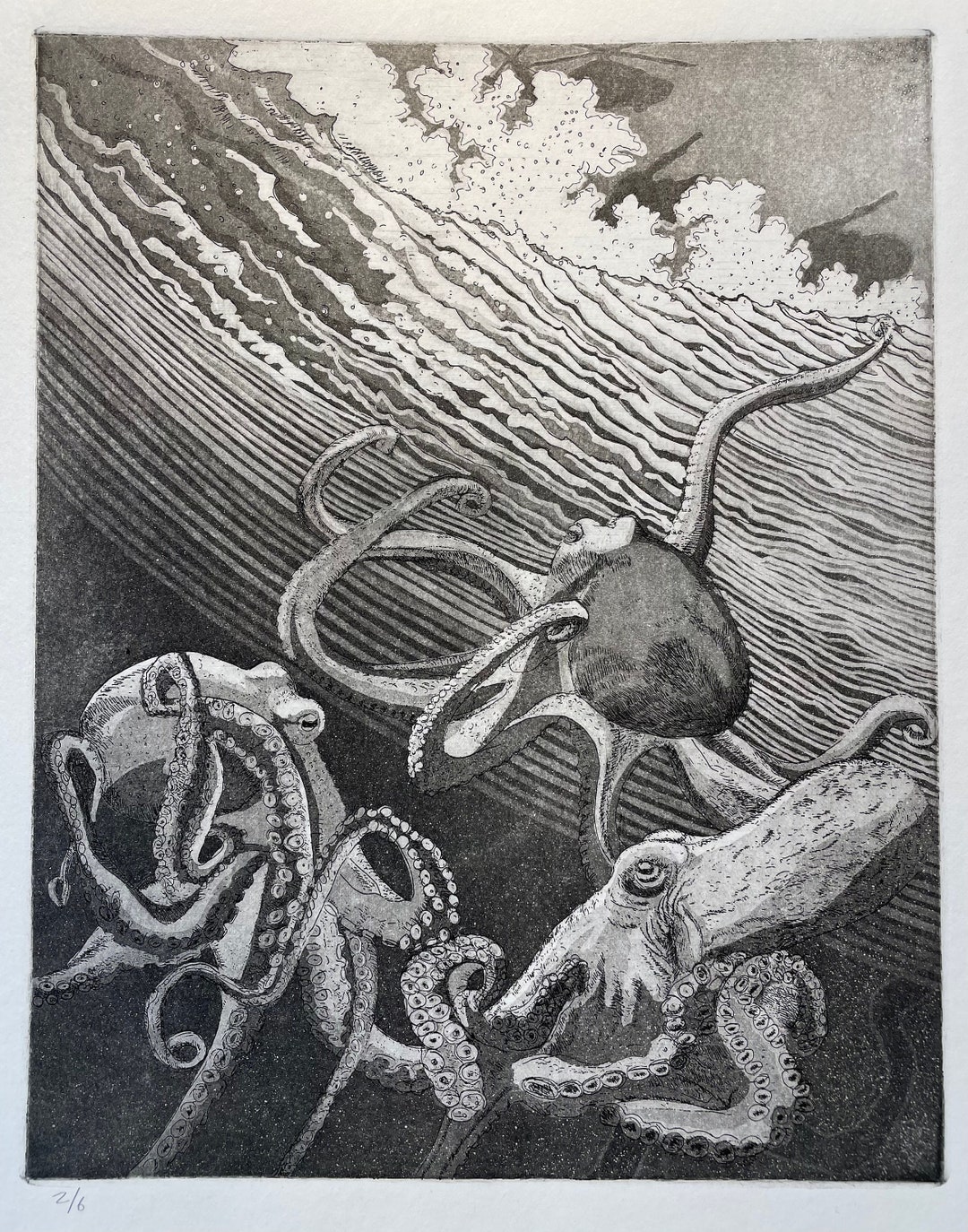 Original Intaglio Print W/ Aquatint - Etsy