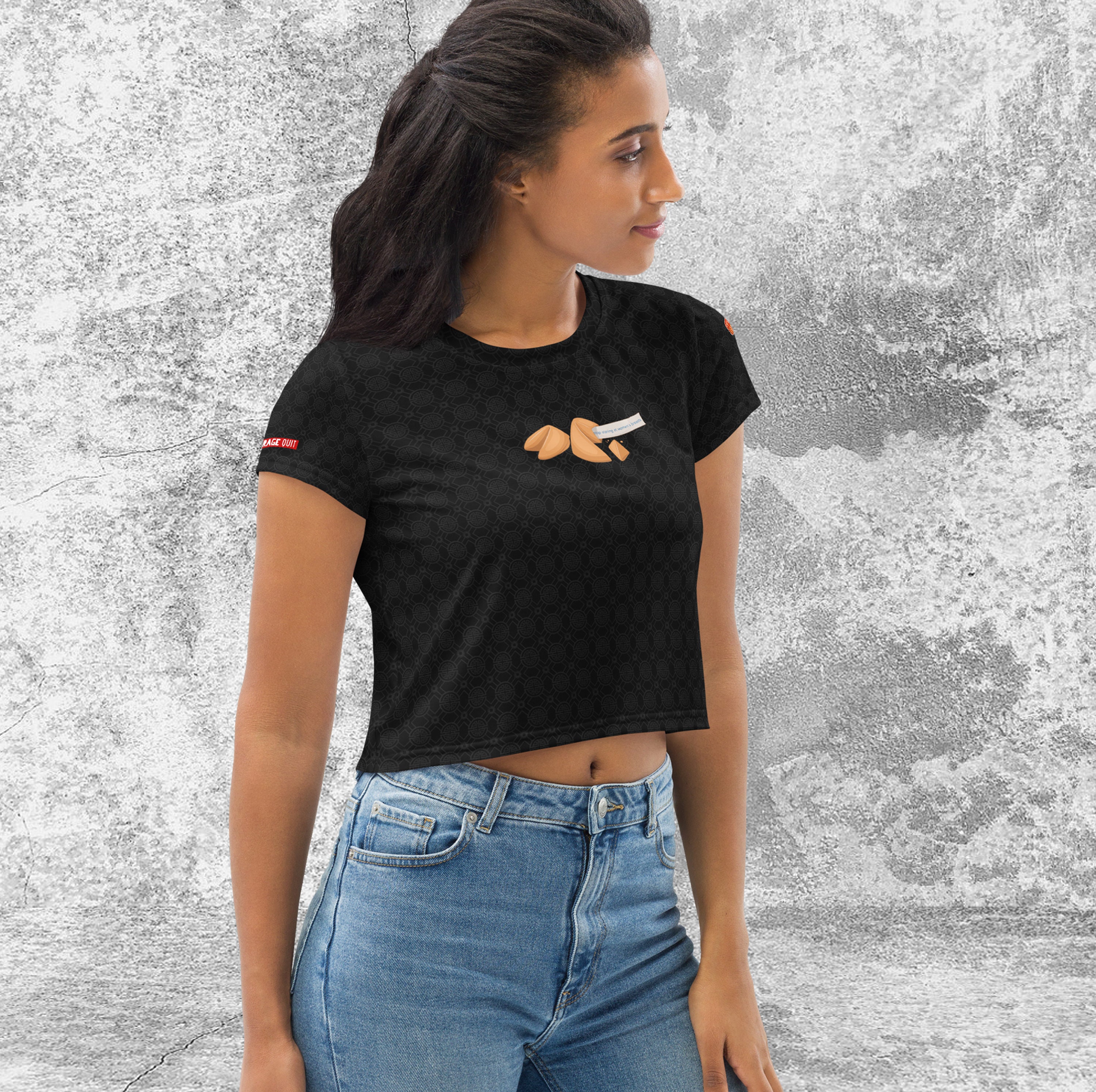 Stop Staring Crop Tee a Funny Crop Top for Funny and Witty - Etsy