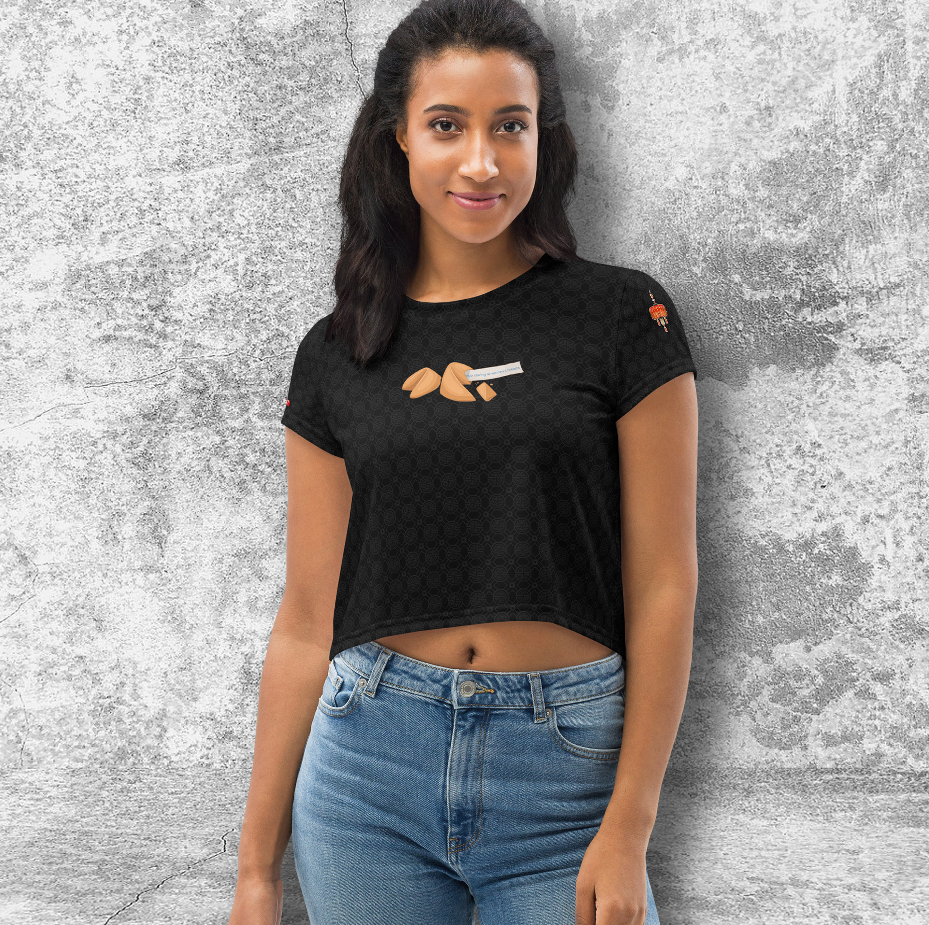 Stop Staring Crop Tee a Funny Crop Top for Funny and Witty - Etsy