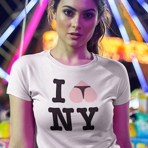 NY Cheeky Chic Crop Tee - Etsy
