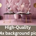 Zoom Virtual Background, Pink Office Background Backdrop, Digital Room ...