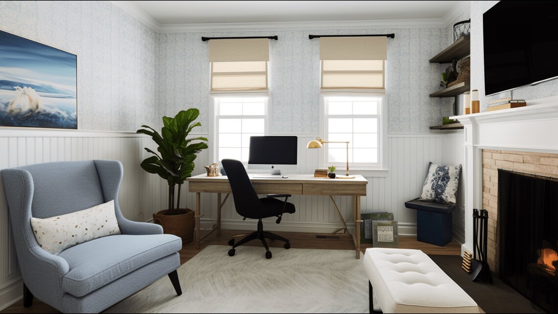 Zoom Virtual Background, 3x Images Backdrop, Home Office Background ...