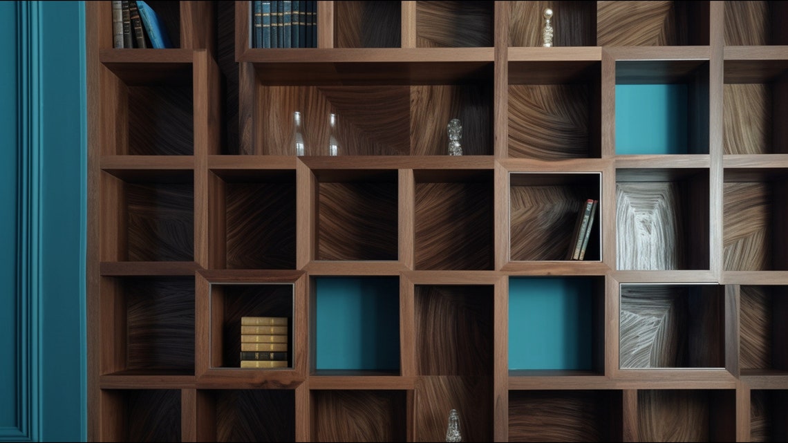 Zoom Virtual Background, Backdrop, 4x Picture Shelving Background ...