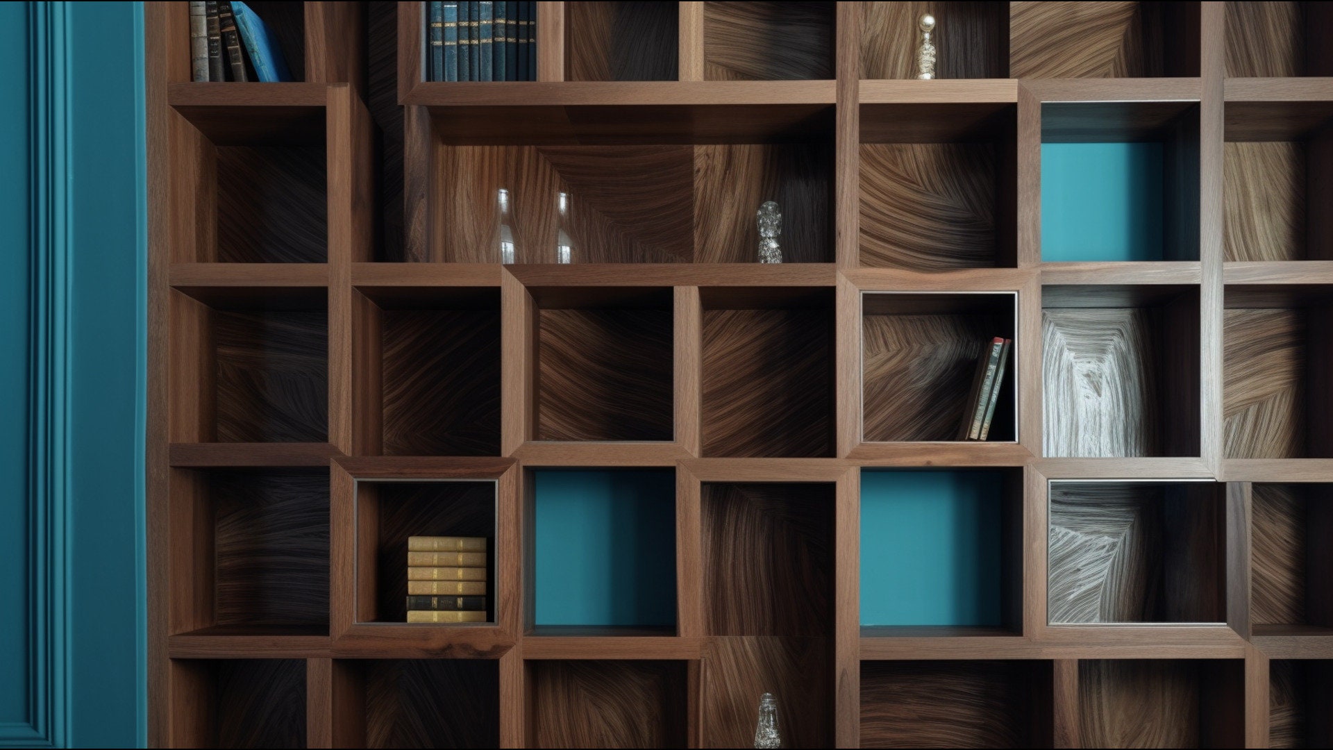 Zoom Virtual Background, Backdrop, 4x Picture Shelving Background ...