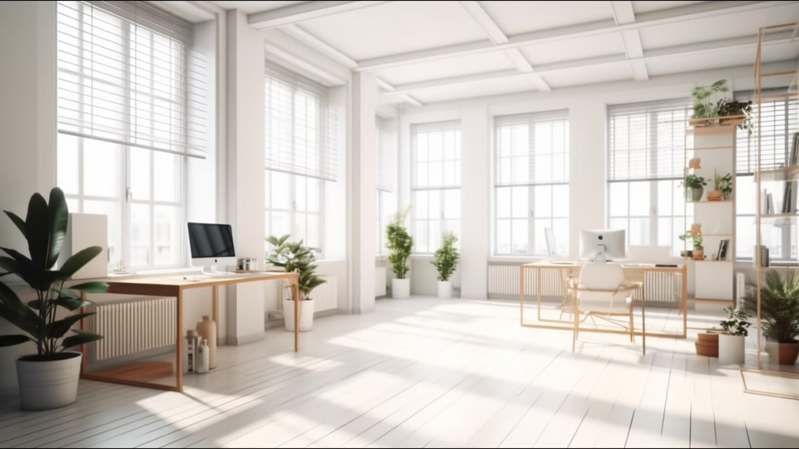 Zoom Virtual Background, Backdrop, 4x Picture Office Room Background ...